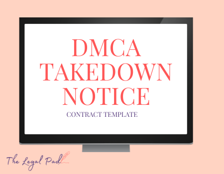 DMCA Takedown Notice Template